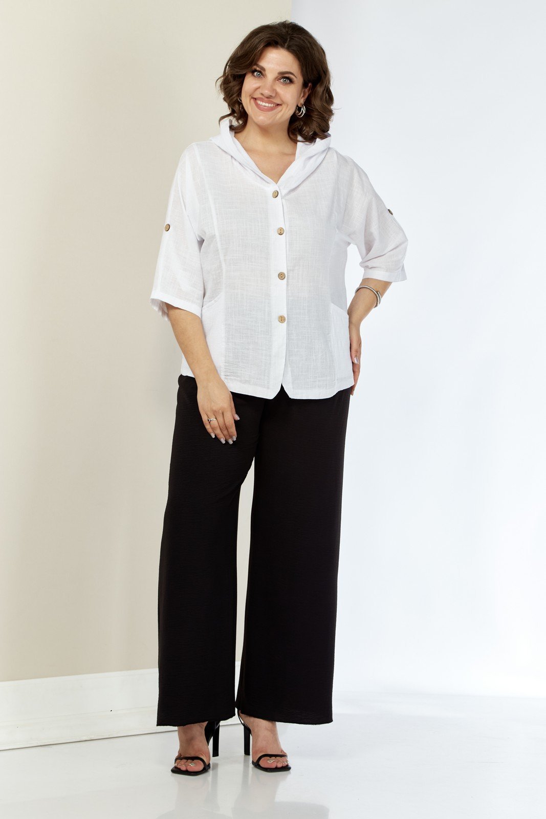 Жакет 4068 белый Shetti купить в интернет магазине Велесмода